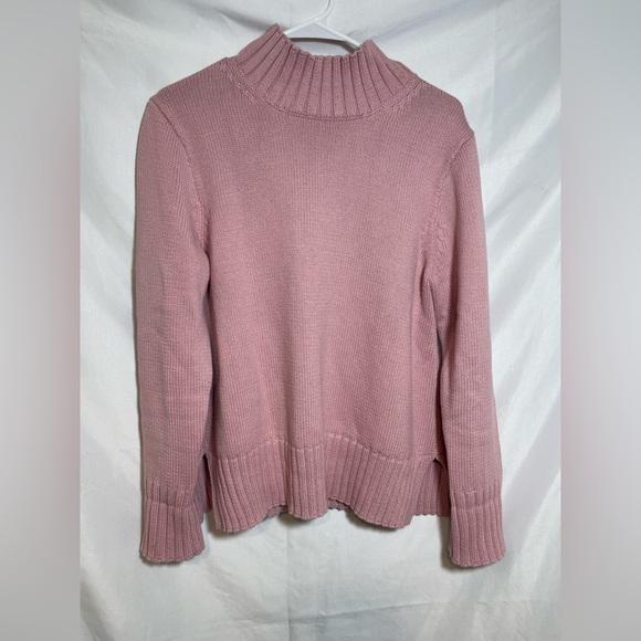 J. Crew | Sweaters | J Crew Soft Pink Turtleneck Sweater 0 Cotton ...